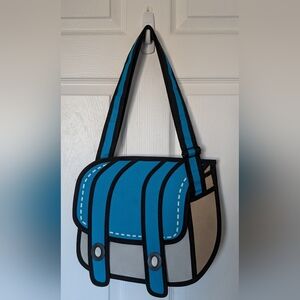 Ruyihuang | Bags | 2d Cartoon Bag Blue And White Comic Cross Body Purse ...